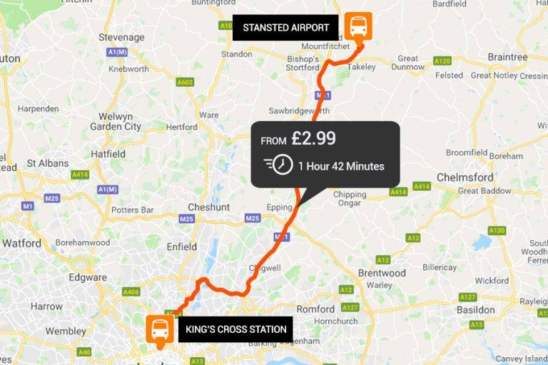 Book Stansted to King’s Cross Bus & Coach from £7 on easyBus.com | Low ...